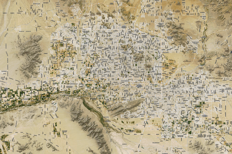 Phoenix, AZ SHTF Map - 36x24" // Waterproof + Durable // Streets ...